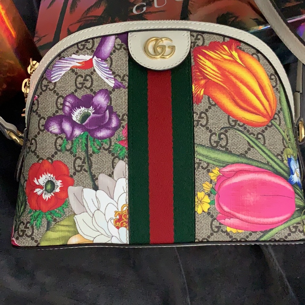 Gucci Ophidia Flora Cross Body Bag - Gem